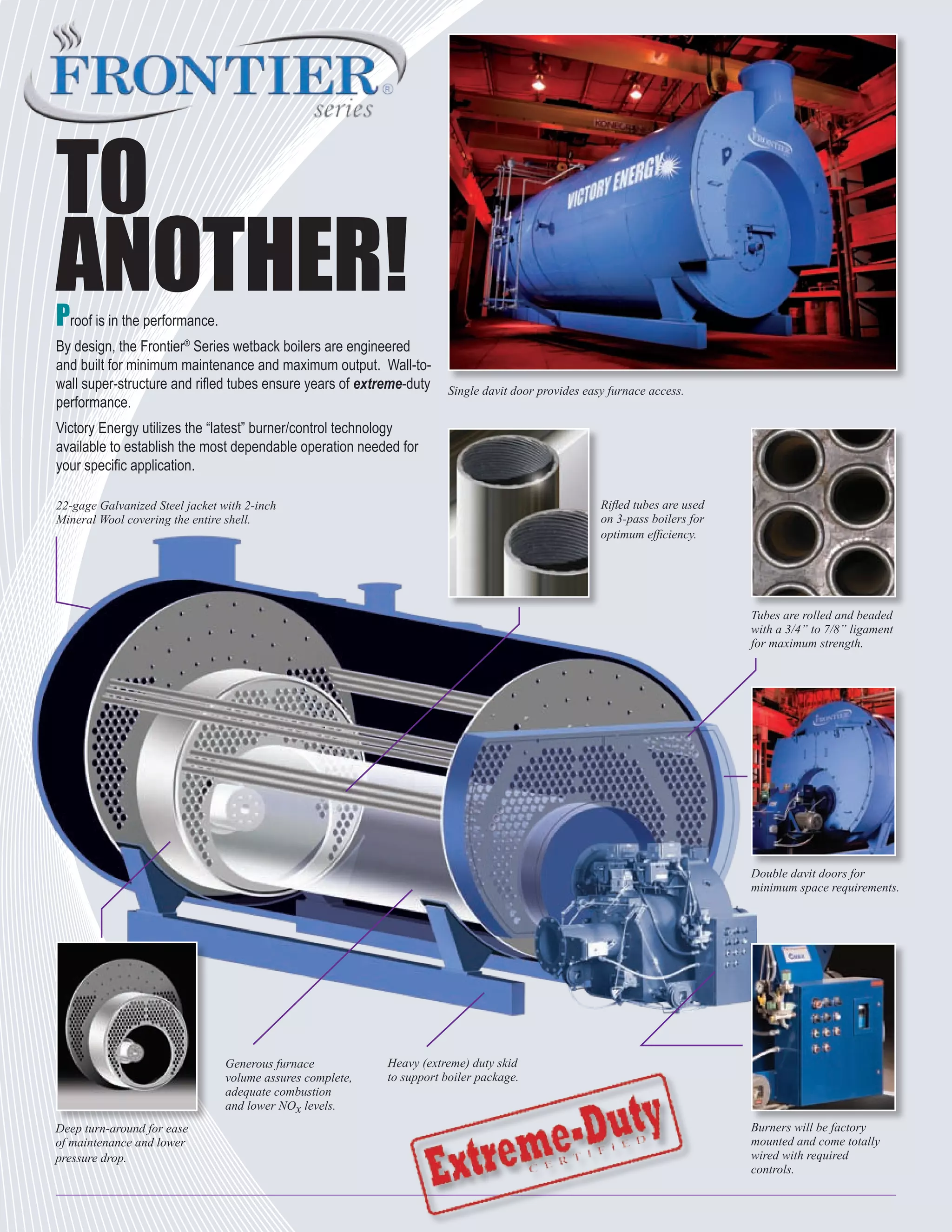 Victory Energy Firetube Boiler for extreme duty - Frontier Series | PDF ...
