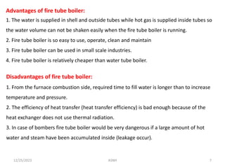 Fire Tube Boiler (Construction and Working) | PPTX