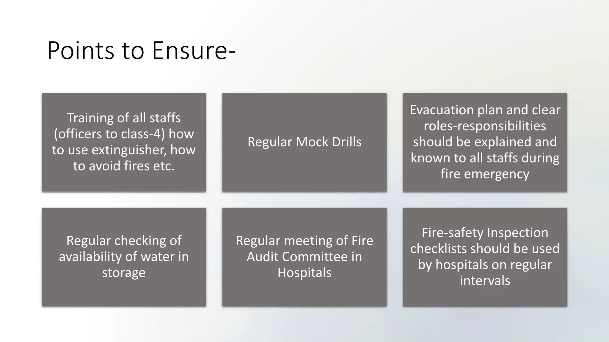 Fire safety in public hospital and health facilities | PPTX