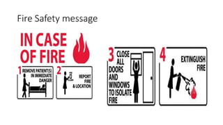 Fire safety in public hospital and health facilities | PPTX