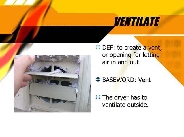Vocabulary Words for "Fire" | PPT