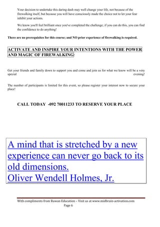 Firewalking ad | PDF