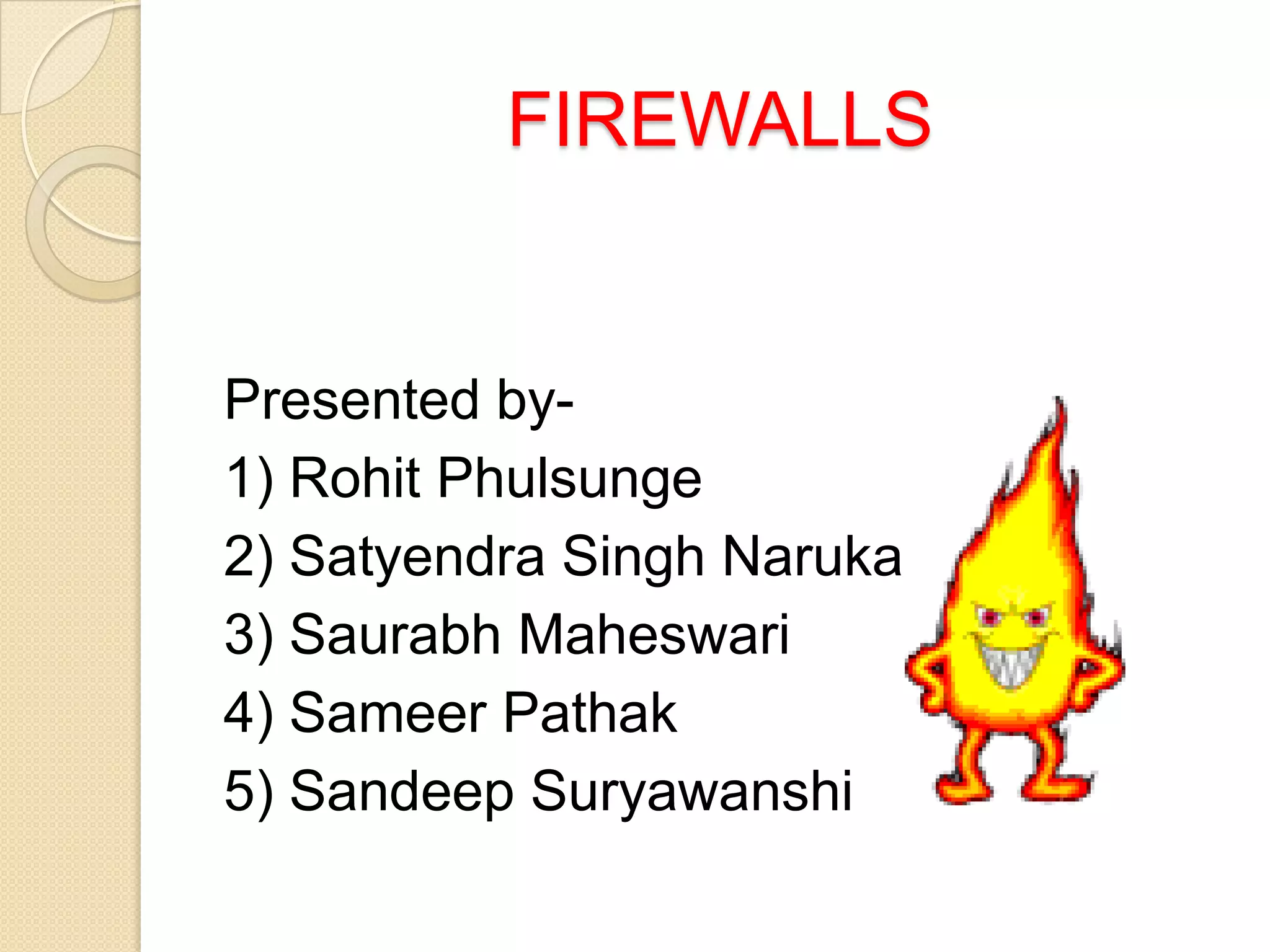 Firewall and its purpose | PPTX