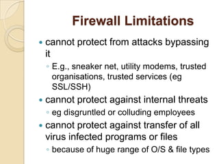 Firewall and its purpose | PPTX | Computer Networking | Computing