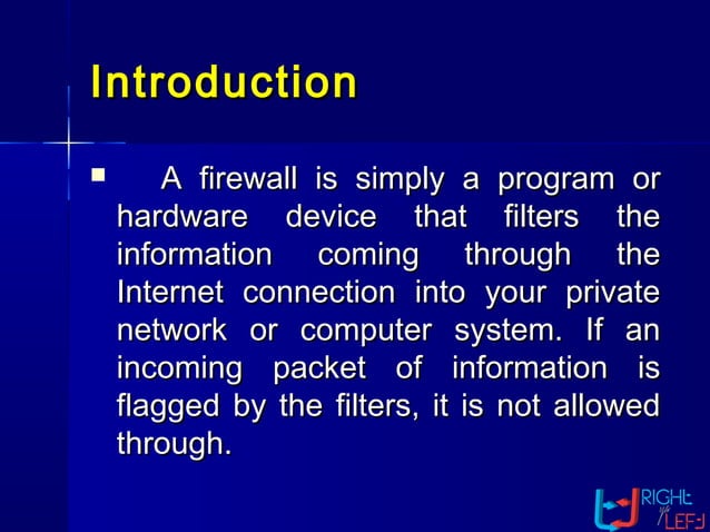 Tech 101: Understanding Firewalls | PPT