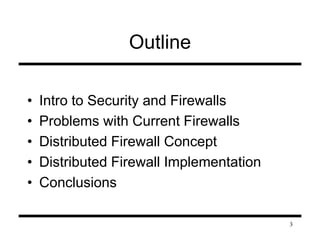 Firewall | PPT | Operating Systems | Computer Software and Applications