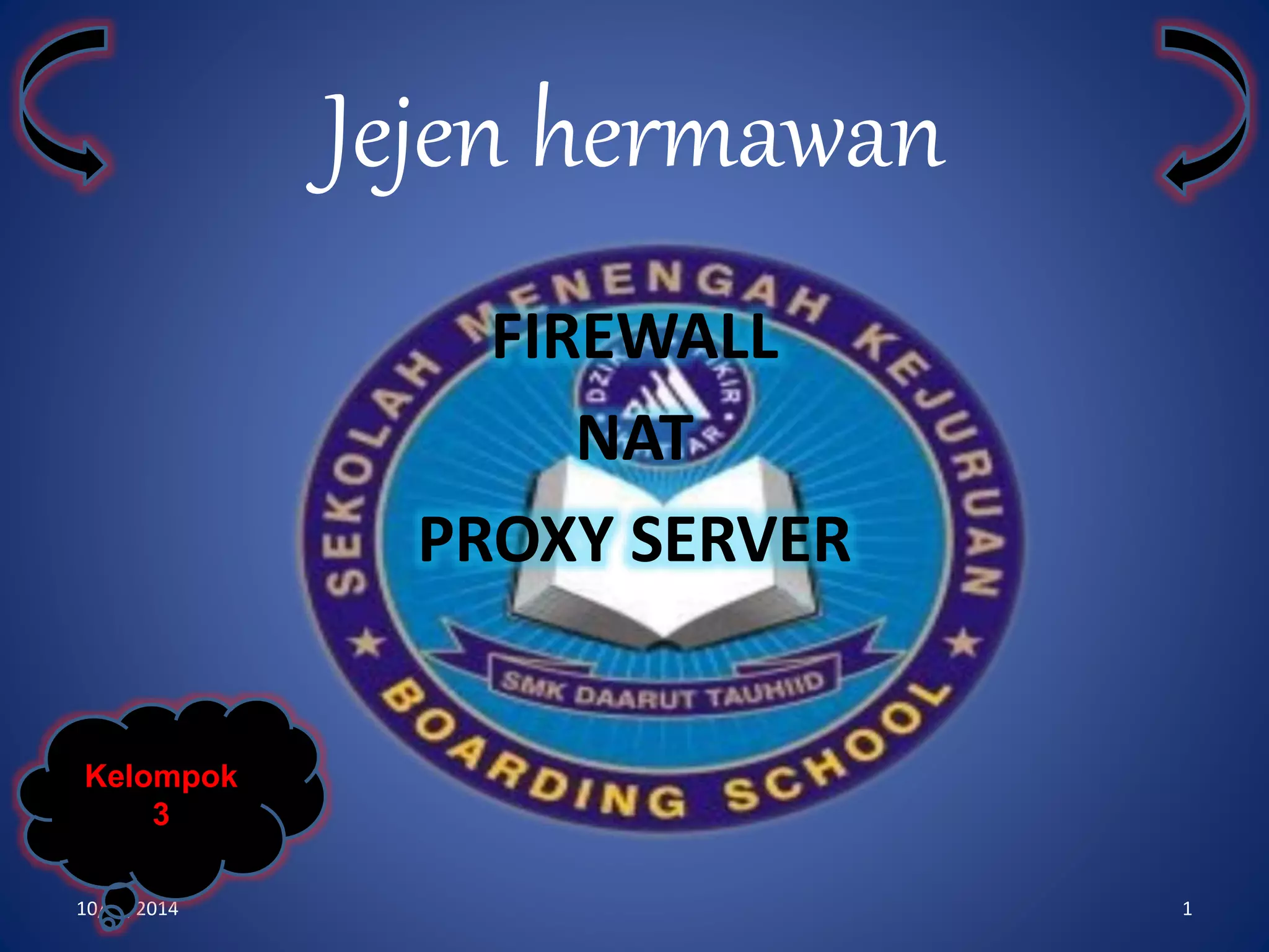 untuk Dokumen Teknis tentang Firewall, NAT, dan Proxy Server | PPT
