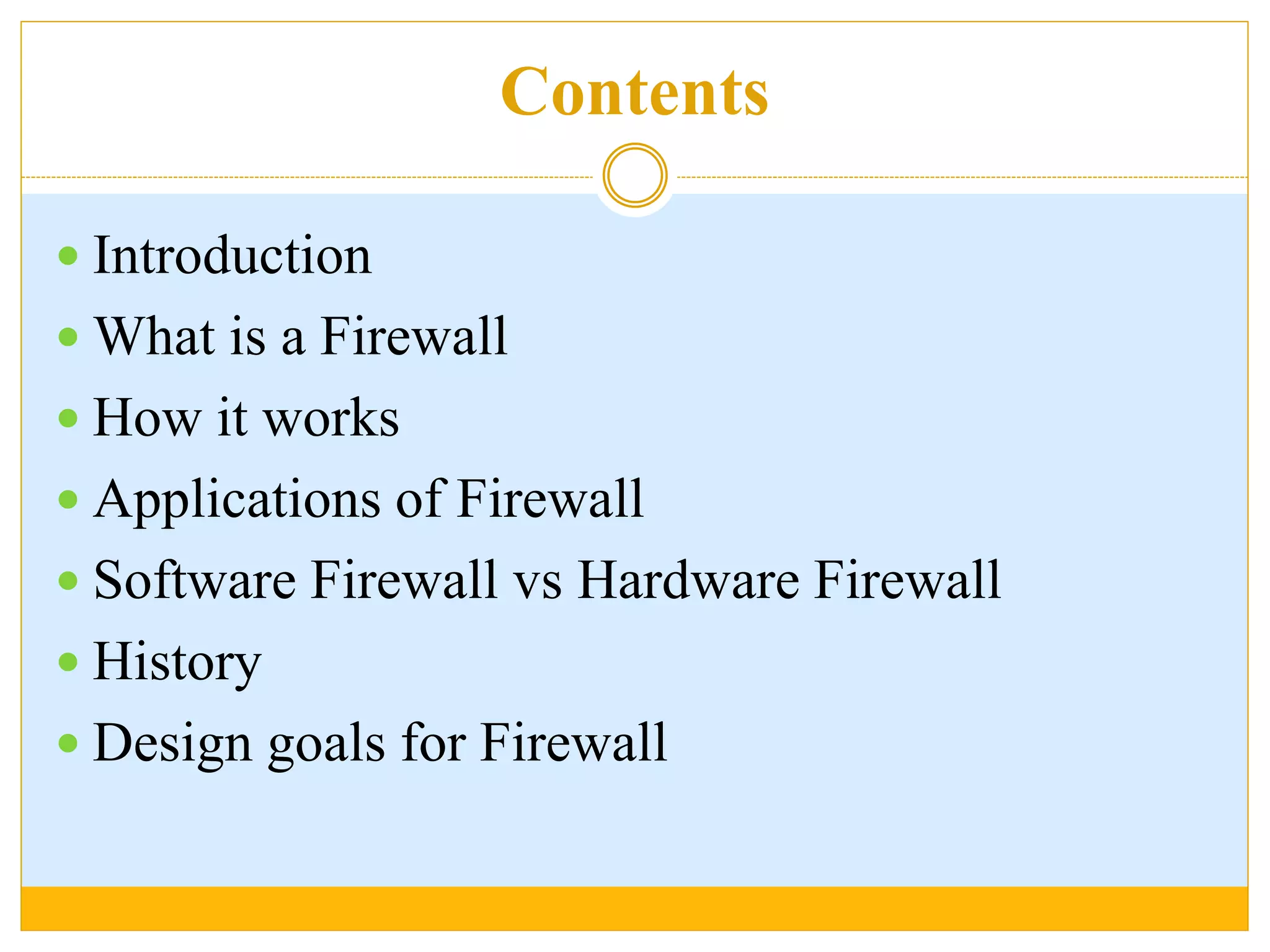 Firewall | PPTX | Computer Networking | Computing