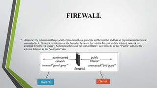 Firewall and Types of firewall | PPTX