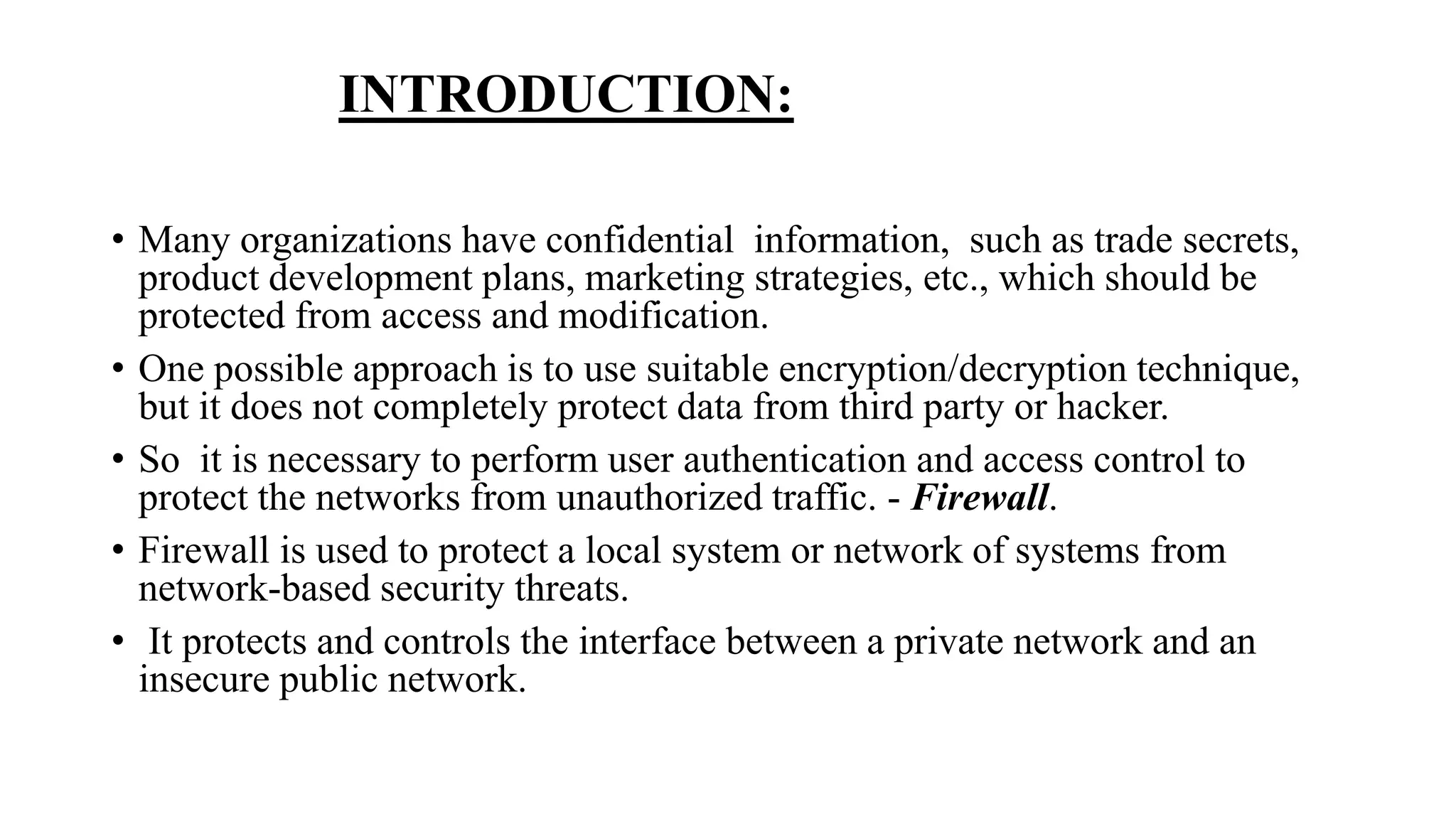 Firewall and its Types | PPTX