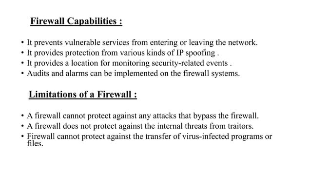 Firewall and its Types | PPTX | Computing | Technology & Computing