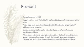 Firewall | PPTX