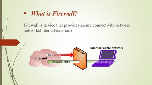 Firewall presentation | PPTX | Computer Networking | Computing