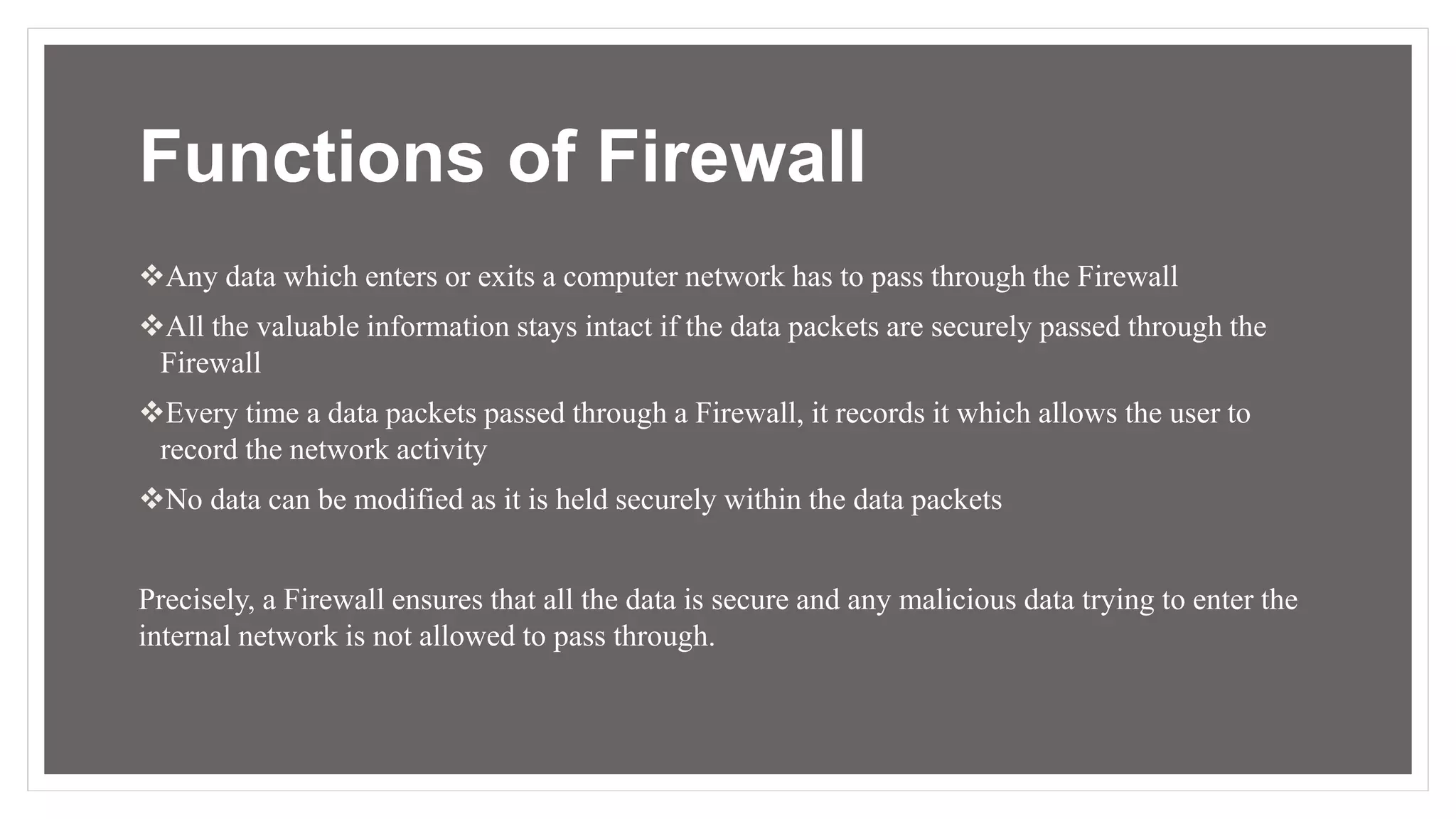 Firewall | PPTX