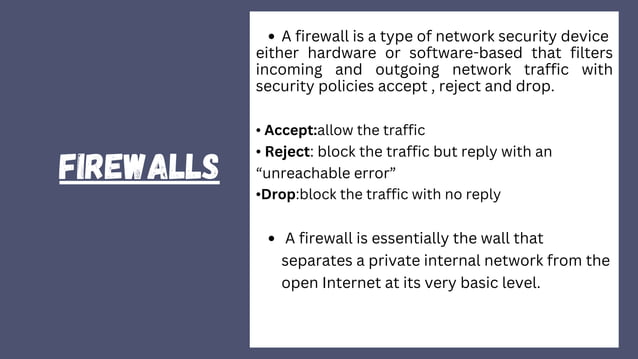 FIREWALLs in an information security.ppt
