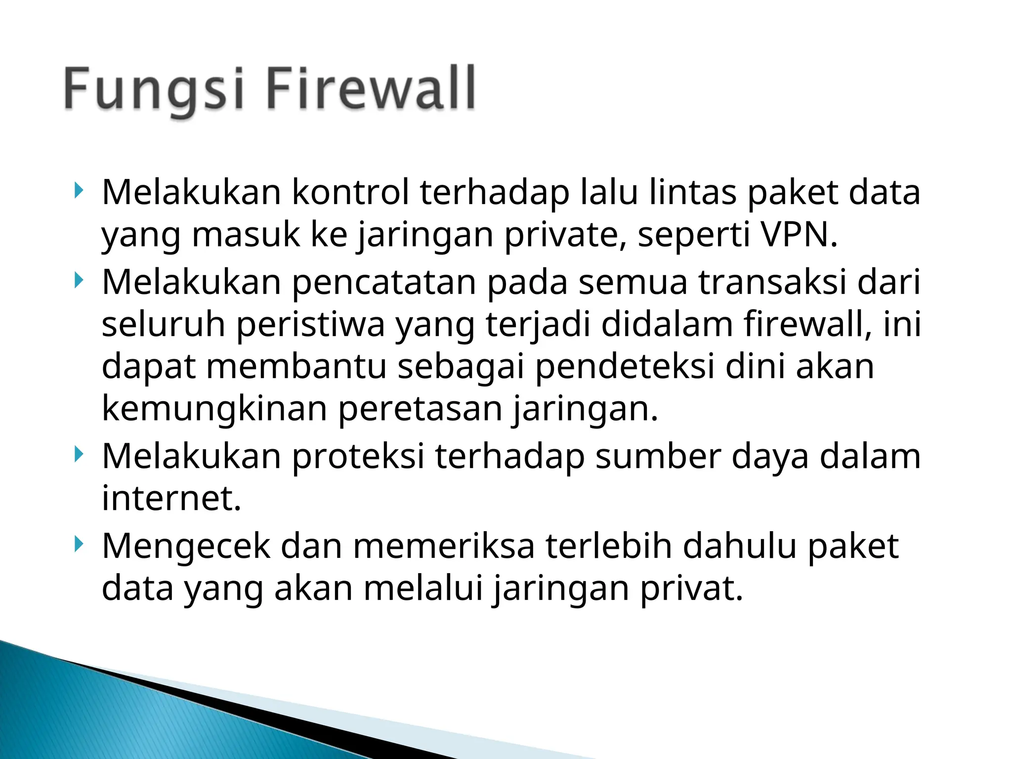FIREWALL PADA JARINGAN KOMPUTER DAN JARINGAN VOIP | PPT