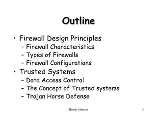 INTRODUCTION OF firewall IN SECURITY FOR | PPT