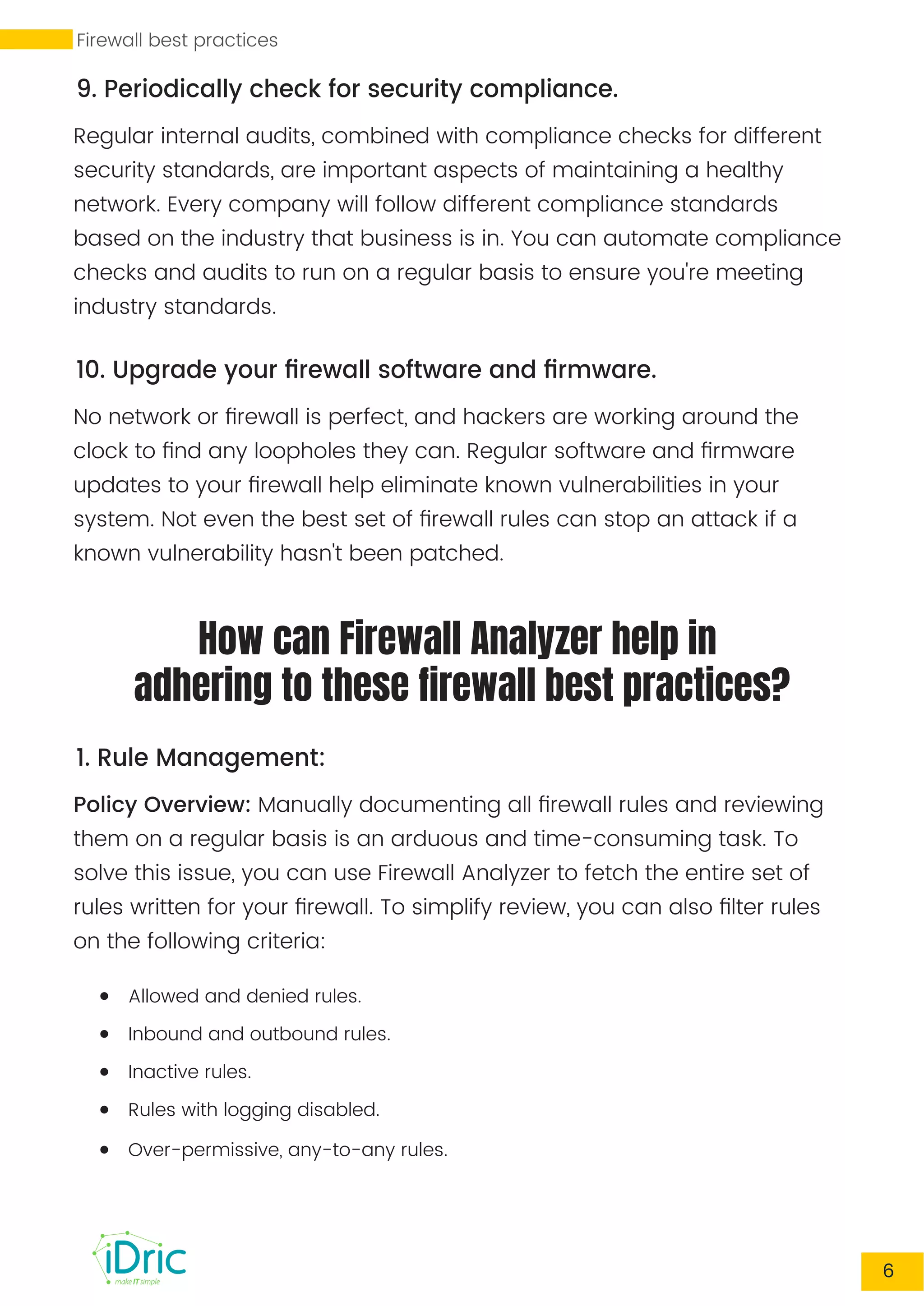 Firewall best-practices-firewall-analyzer | PDF