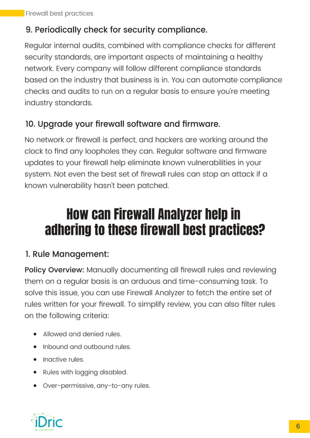 Firewall best-practices-firewall-analyzer | PDF