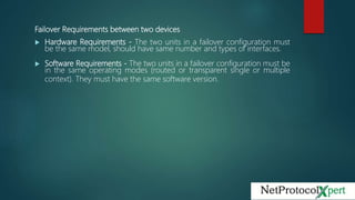 Firewall - Failover & Transparent Firewall | PPTX