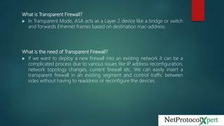 Firewall - Failover & Transparent Firewall | PPTX | Operating Systems ...