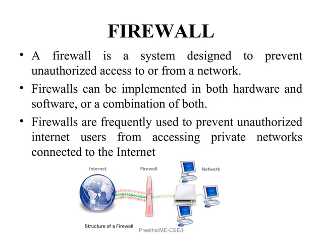Firewall & its configurations | PPT
