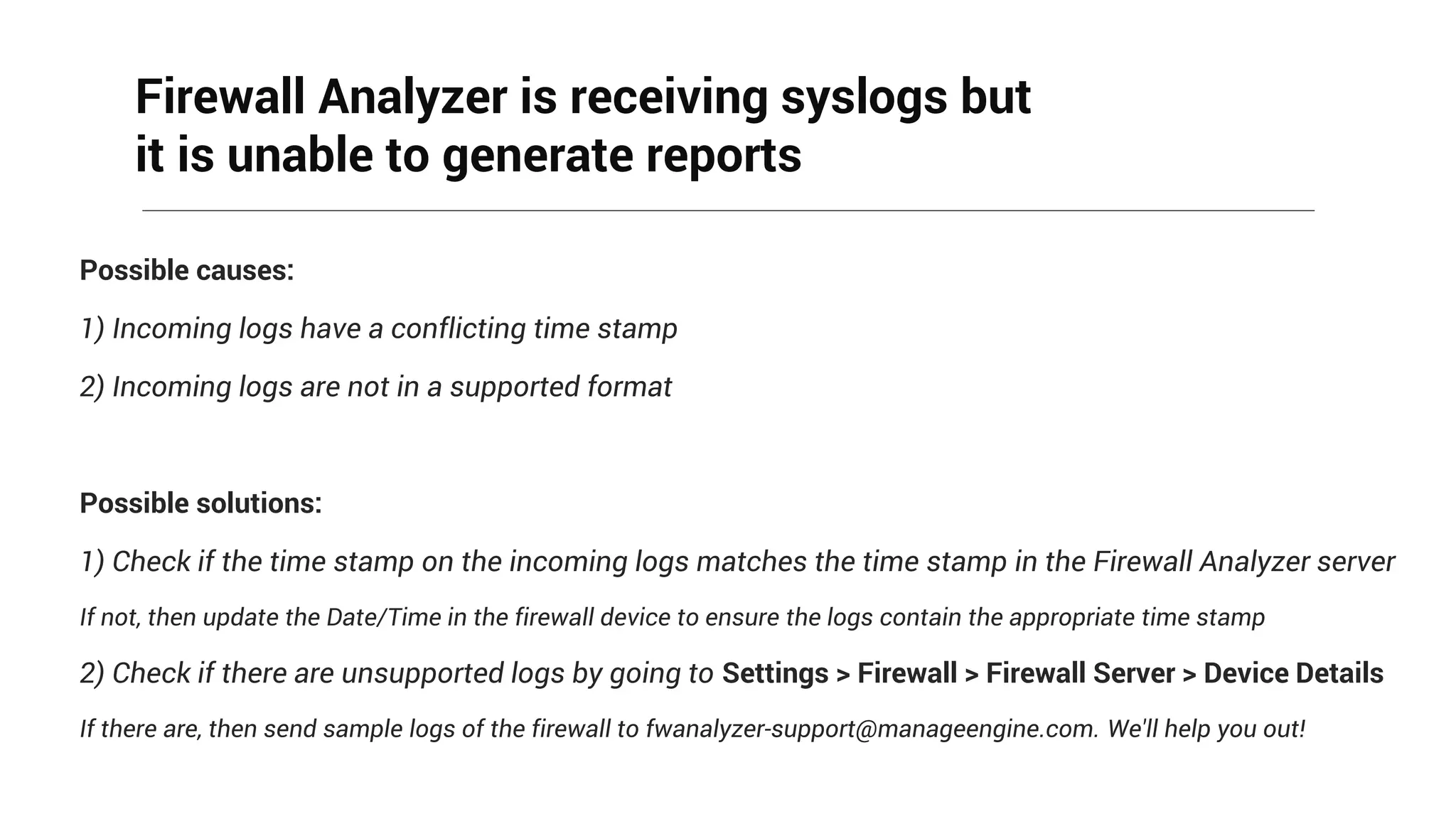 ManageEngine Firewall Analyzer training | PPTX