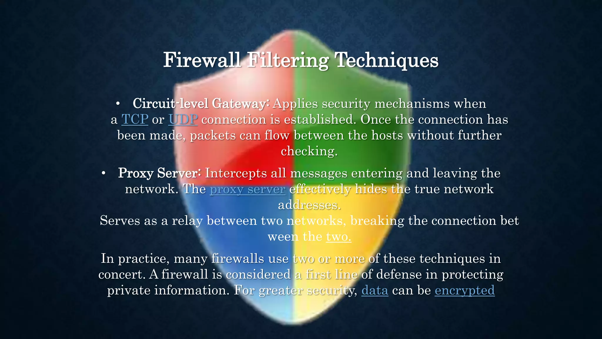 Firewall and its configuration | PPTX