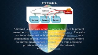 Firewall and its configuration | PPTX