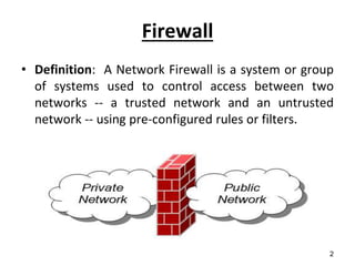 Firewall and its types and function | PPTX