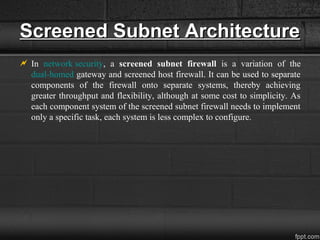 Firewall Architecture | PPT