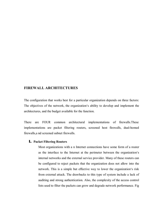 Firewall architectures | PDF | Computer Networking | Computing
