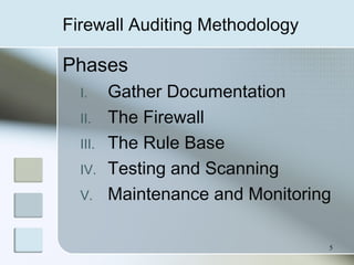 Firewall audit | PPT