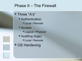 Firewall audit | PPT