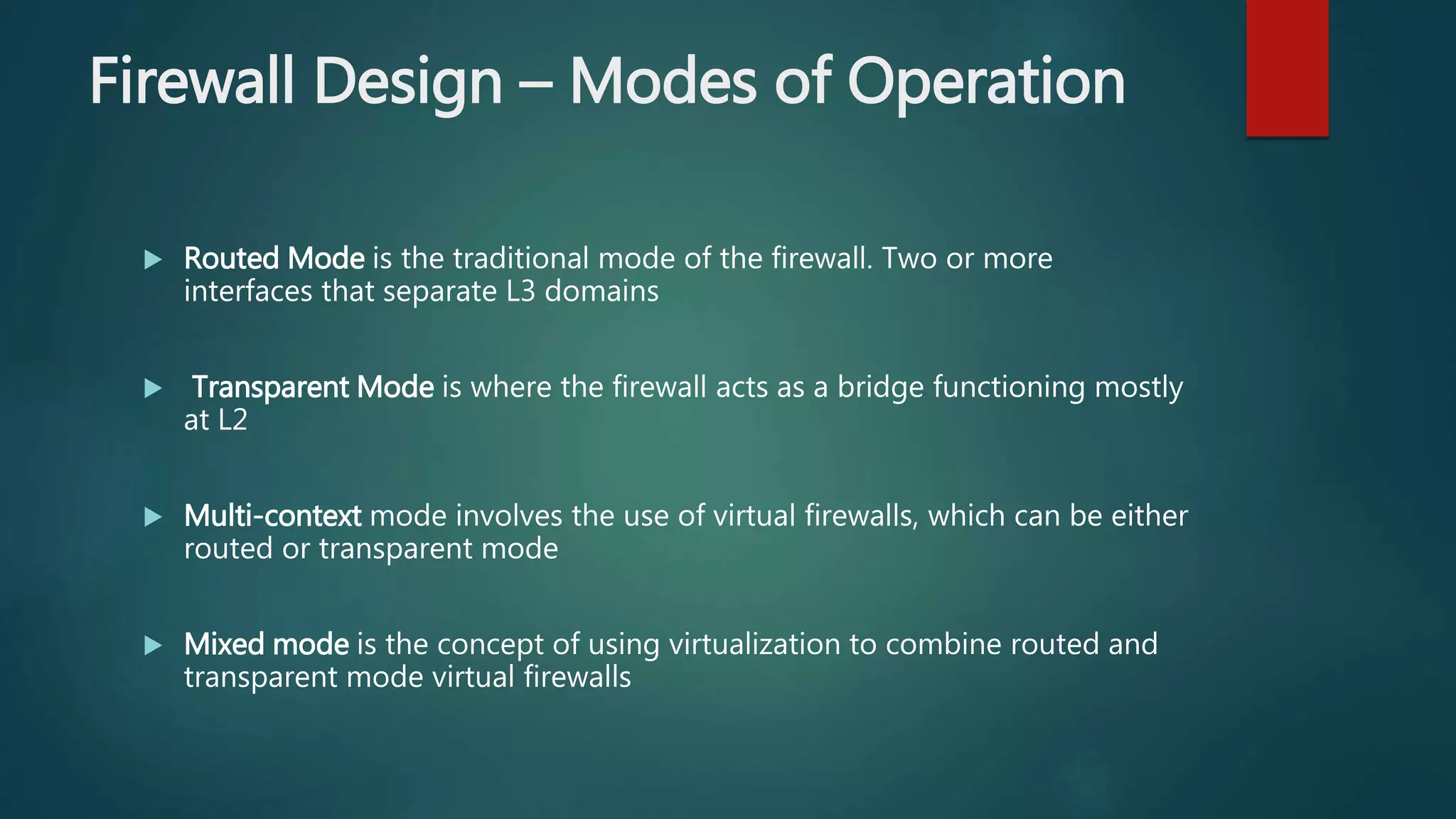 Firewall basics | PPTX