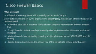 Firewall basics | PPTX