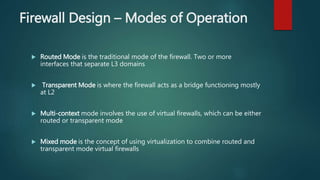 Firewall basics | PPTX