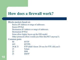 Firewall basics | PPT