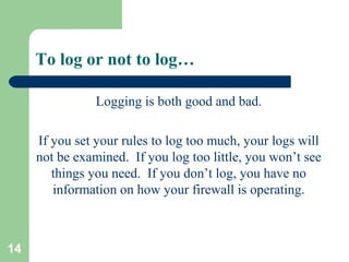 Firewall basics | PPT
