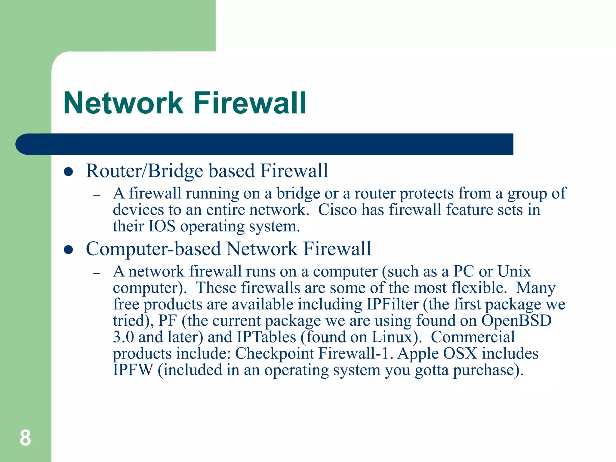Firewall basics ron | PPT
