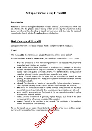 Firewalld | PDF