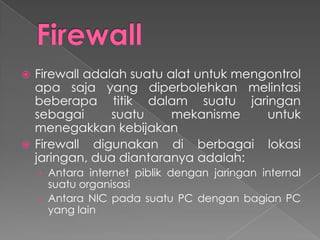 Firewall dan honeypot | PPTX