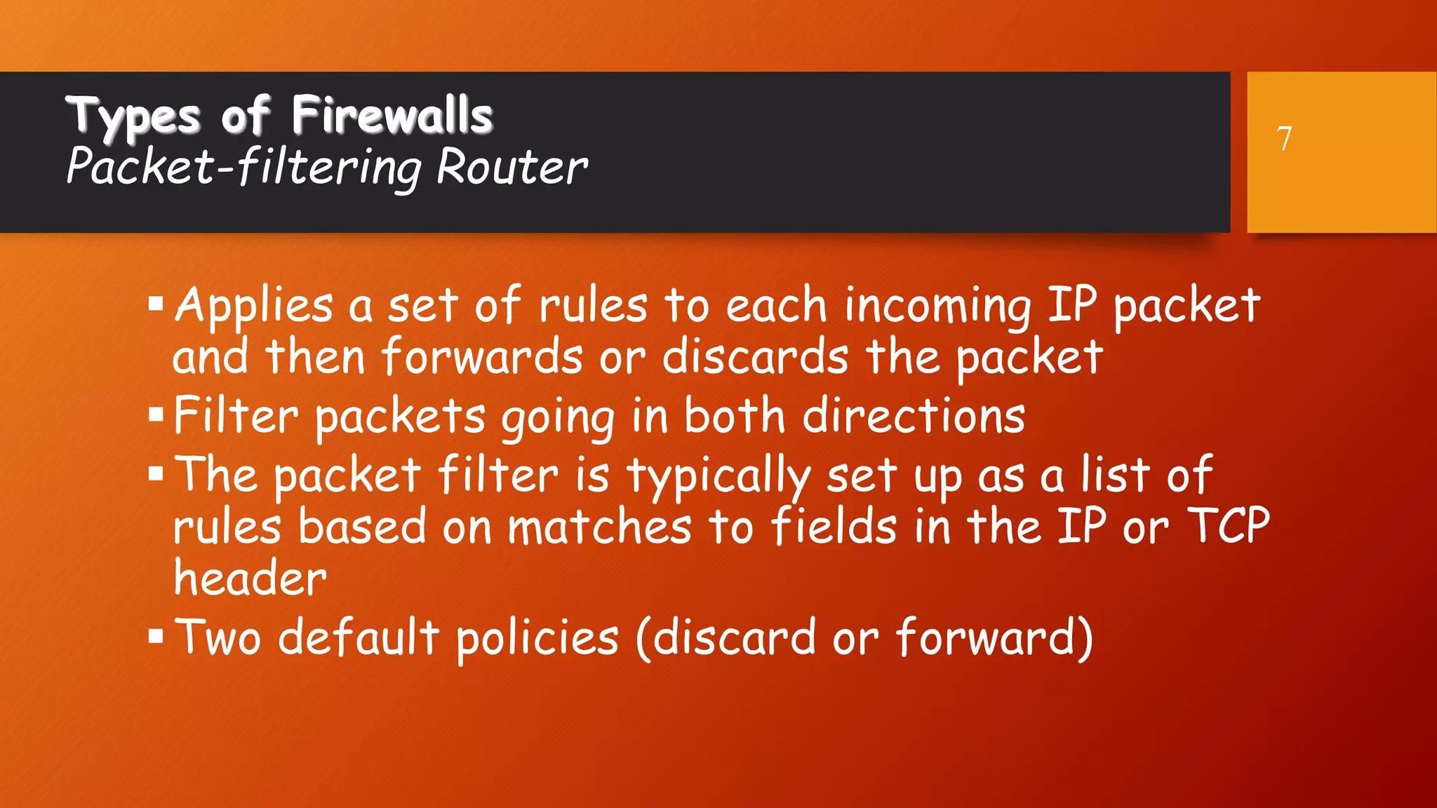 Firewall and It's Types | PPTX