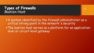 Firewall and It's Types | PPTX