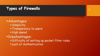 Firewall and It's Types | PPTX