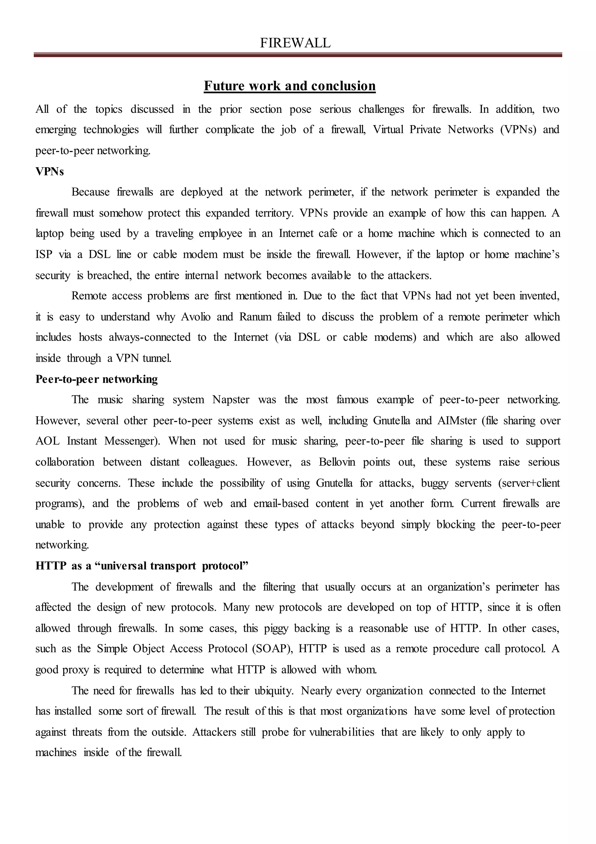 Firewall final (fire wall) | DOCX | Internet | Computing