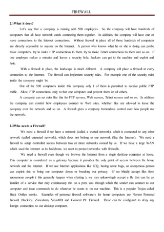 Firewall final (fire wall) | PDF