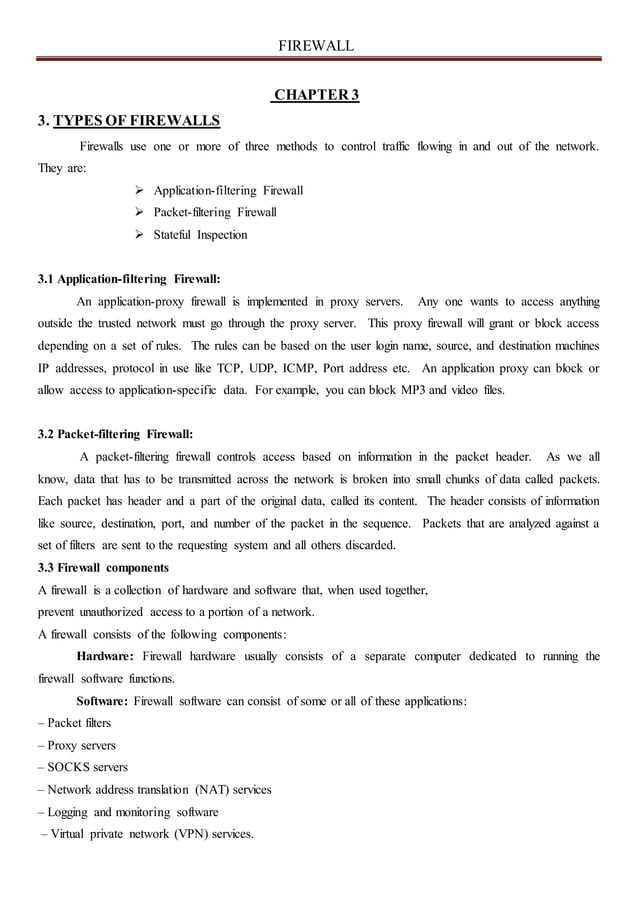 Firewall final (fire wall) | DOCX | Internet | Computing