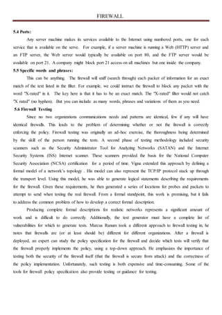 Firewall final (fire wall) | PDF