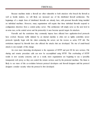 Firewall final (fire wall) | PDF